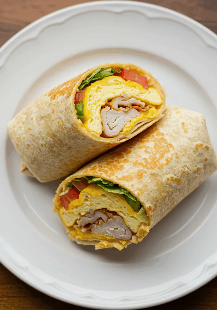Turkey Breakfast Burrito - Paulacooks