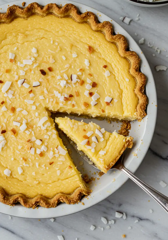 Coconut Custard Pie - Paulacooks