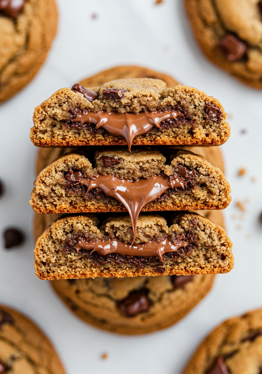 Nutella-Stuffed Chocolate Cookies - Paulacooks