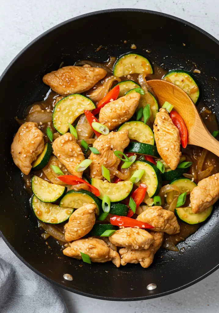 Chicken Zucchini Stir-Fry - Paulacooks