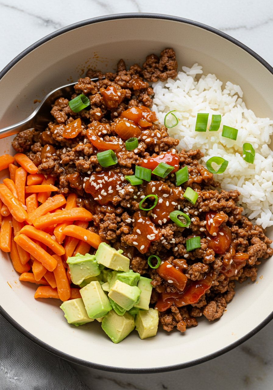 Korean Ground Beef Bowl - Paulacooks