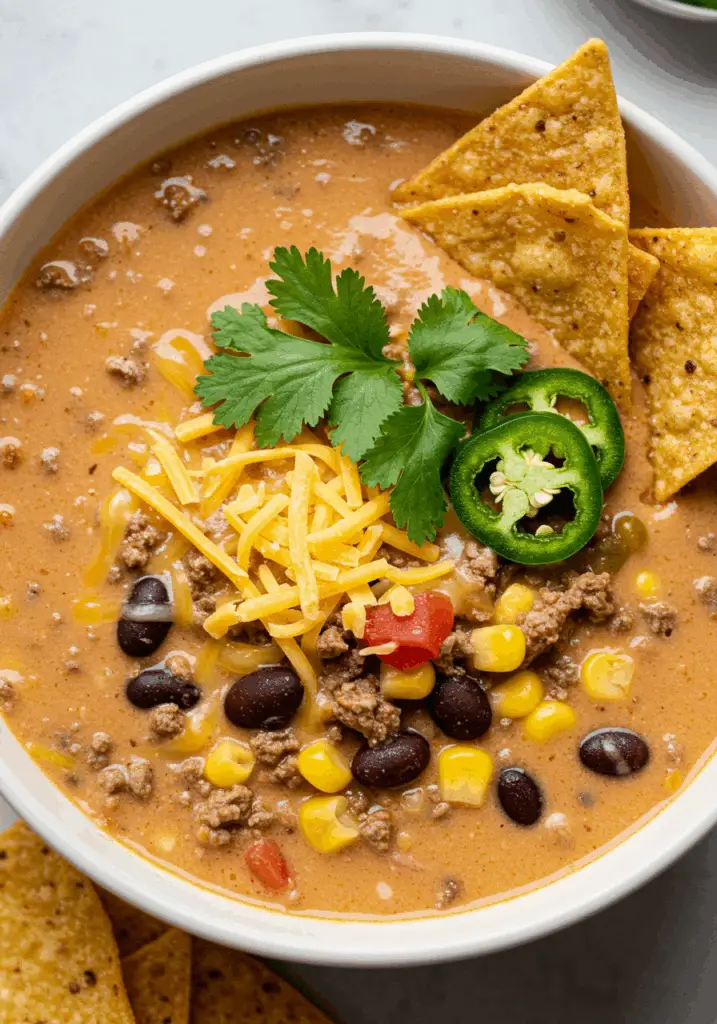 Slow Cooker Nacho Soup - Paulacooks
