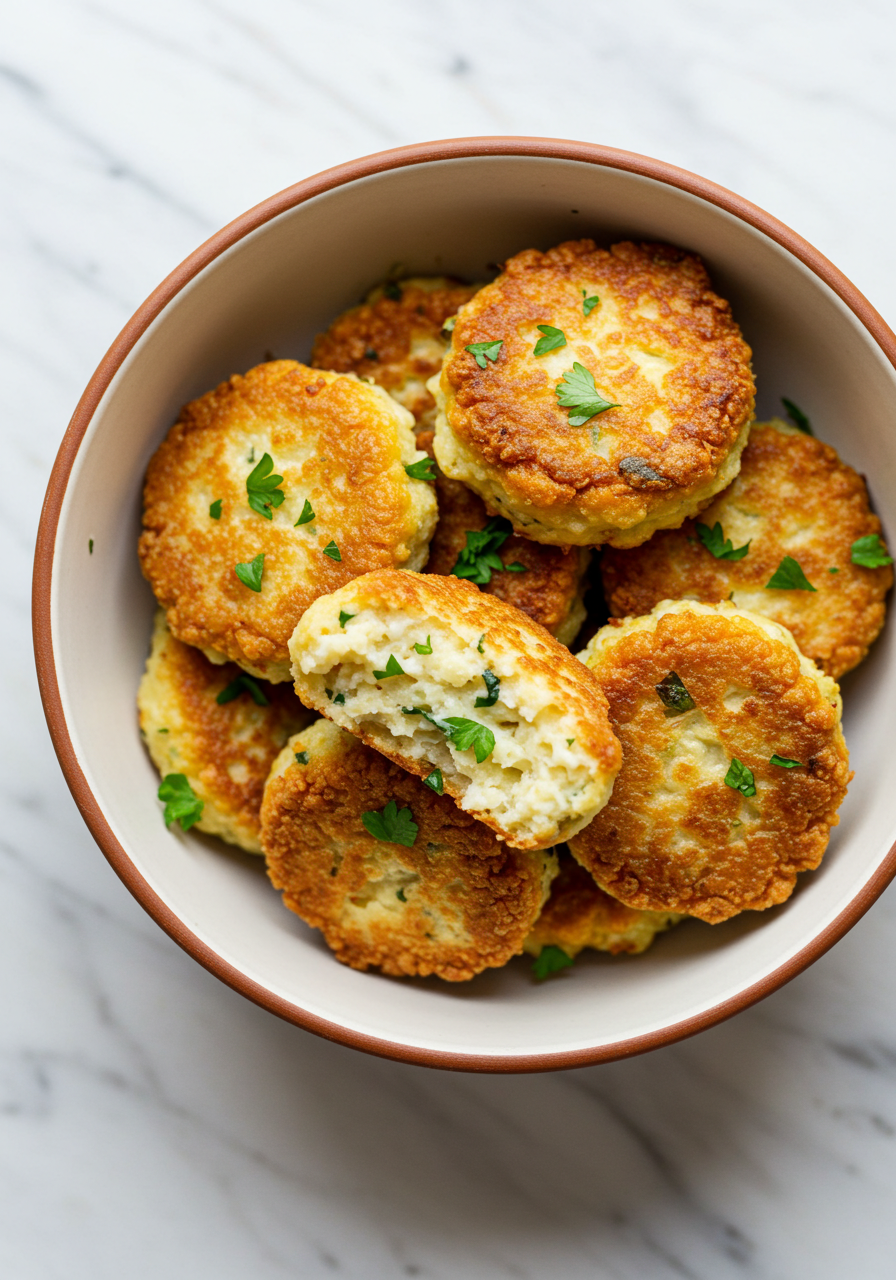 Crispy Cauliflower Patties - Paulacooks