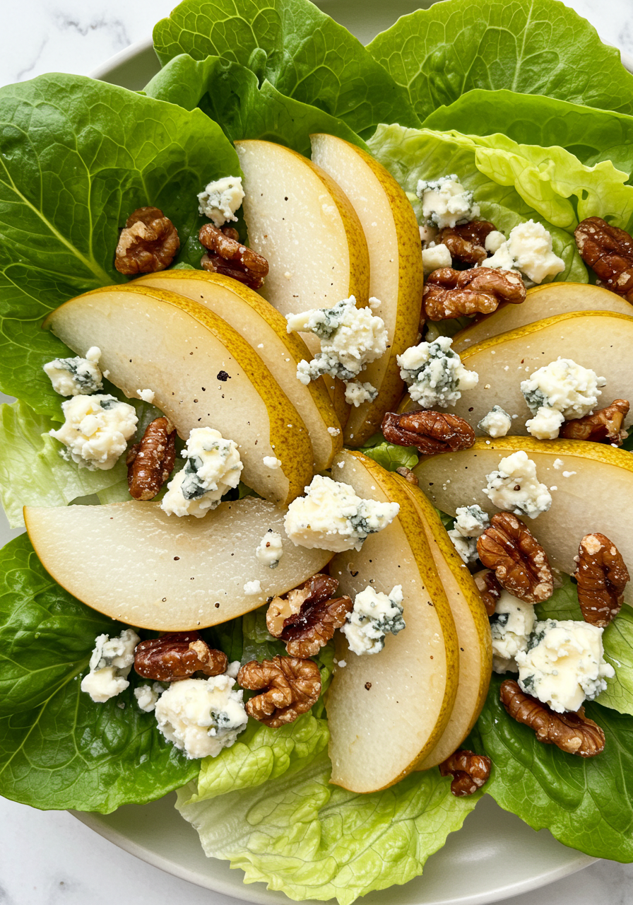 Barefoot Contessa Pear and Blue Cheese Salad - Paulacooks
