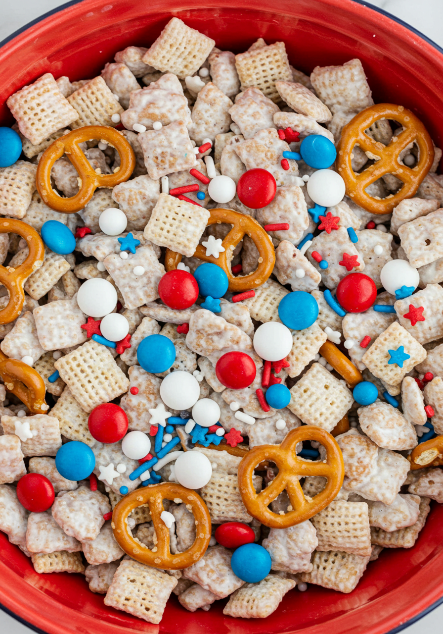 Patriotic Snack Mix - Paulacooks