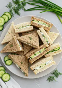 Cucumber Party Sandwiches - Paulacooks