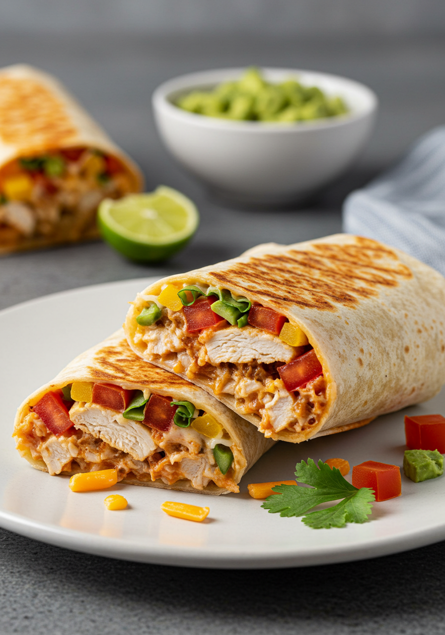 Chipotle Ranch Grilled Chicken Burrito - Paulacooks