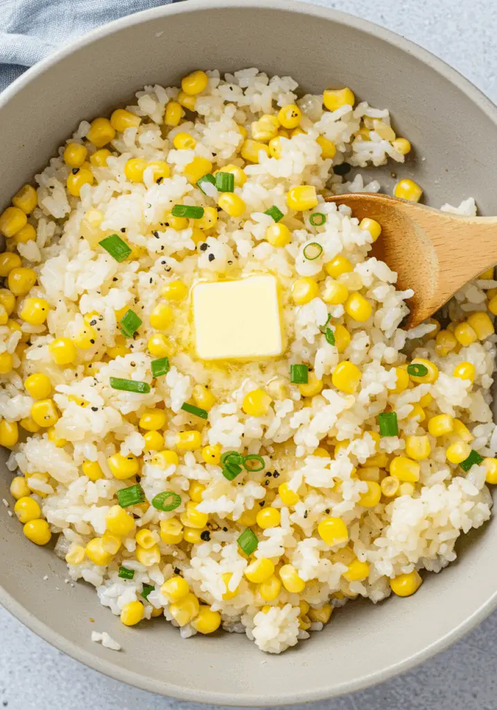 Hot buttered corn rice - Paulacooks