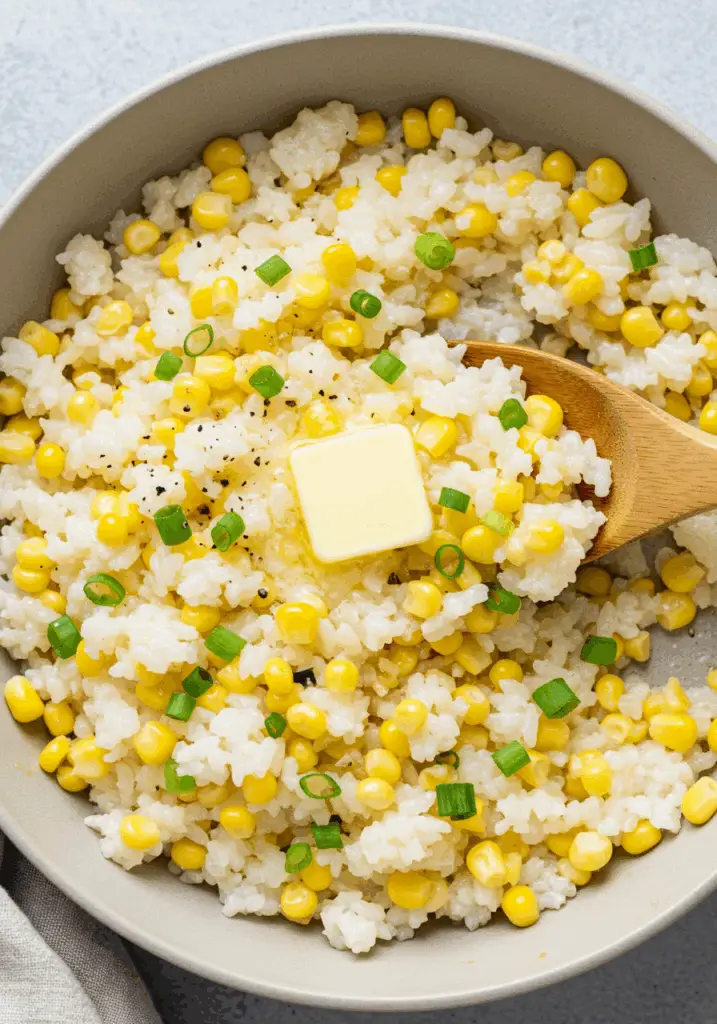 Hot buttered corn rice - Paulacooks