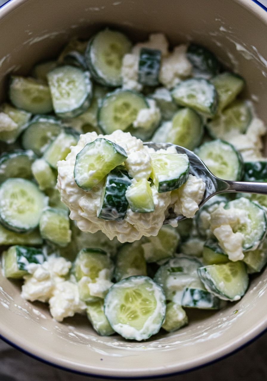Cottage Cheese and Cucumber Salad - Paulacooks
