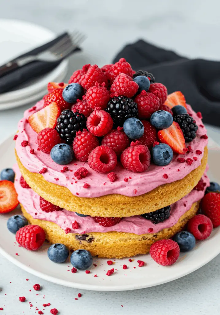 Summer Berry Cake - Paulacooks