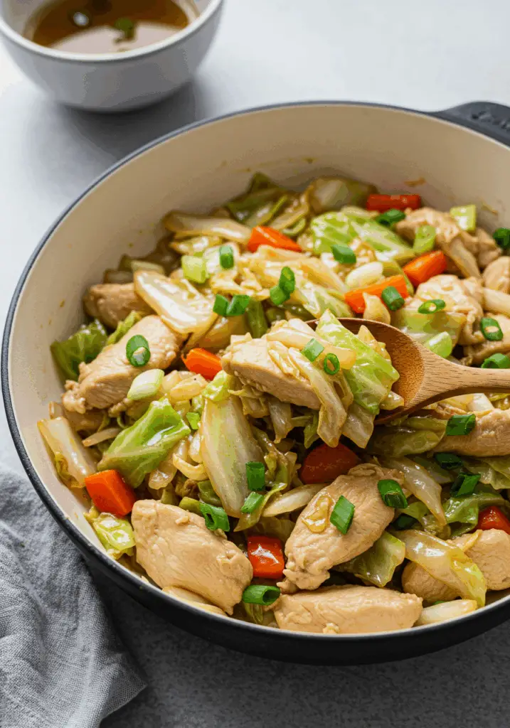 Chinese Chicken Cabbage Stir-Fry