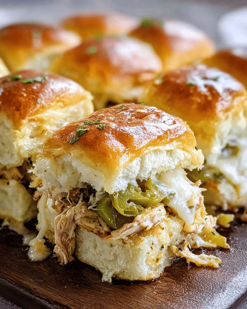 Chicken Philly Sliders