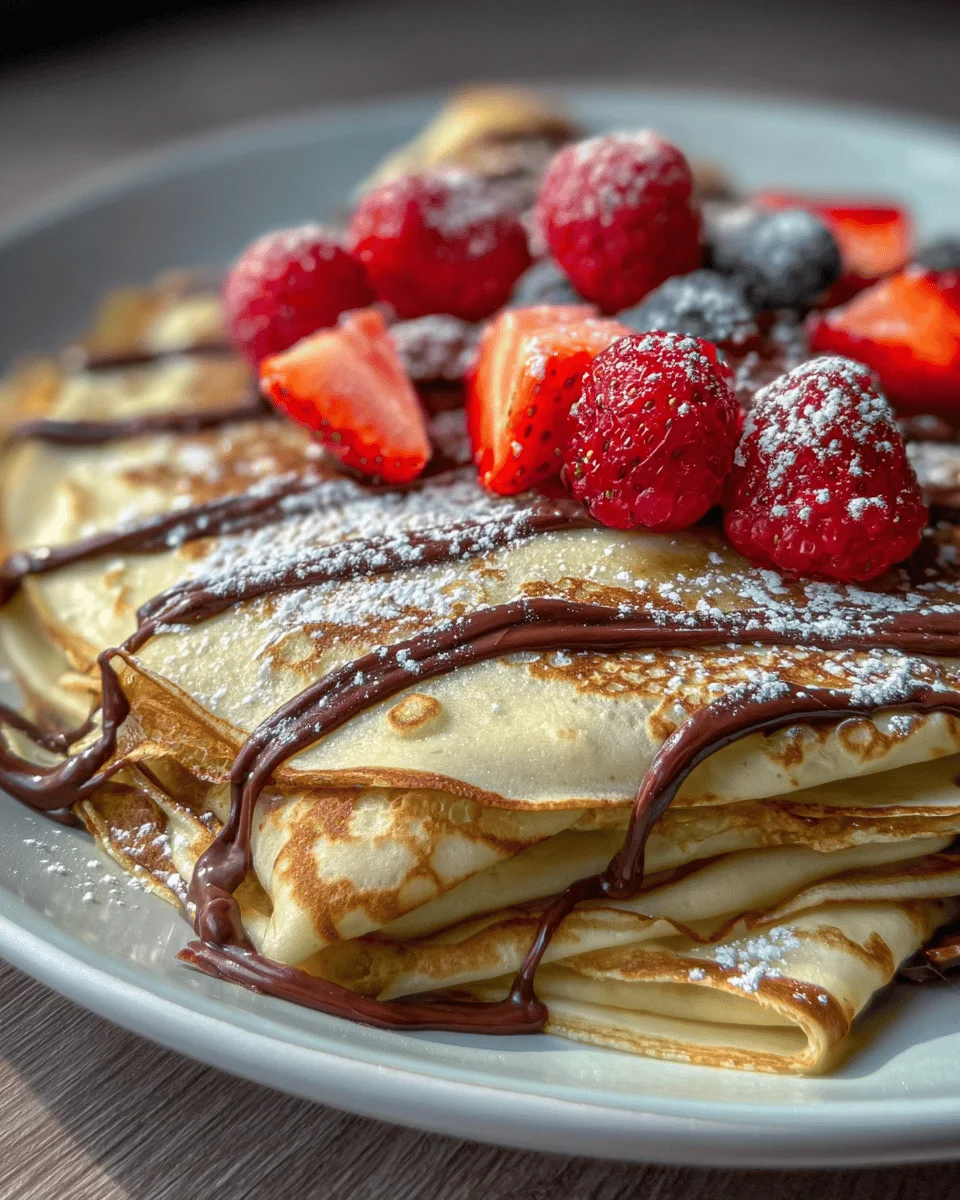Quick and Easy Crepe Recipe (in a blender)