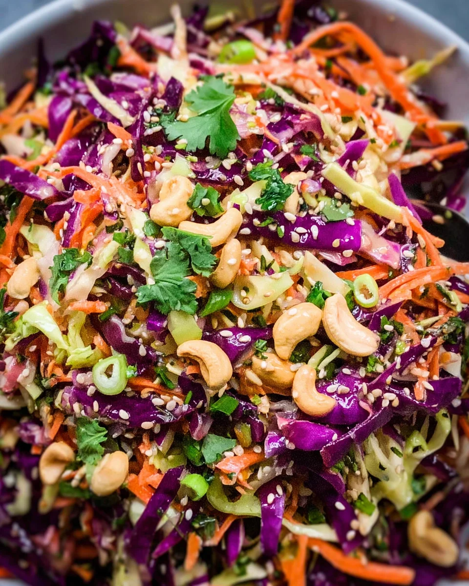 Asian Slaw with Sesame Ginger Dressing