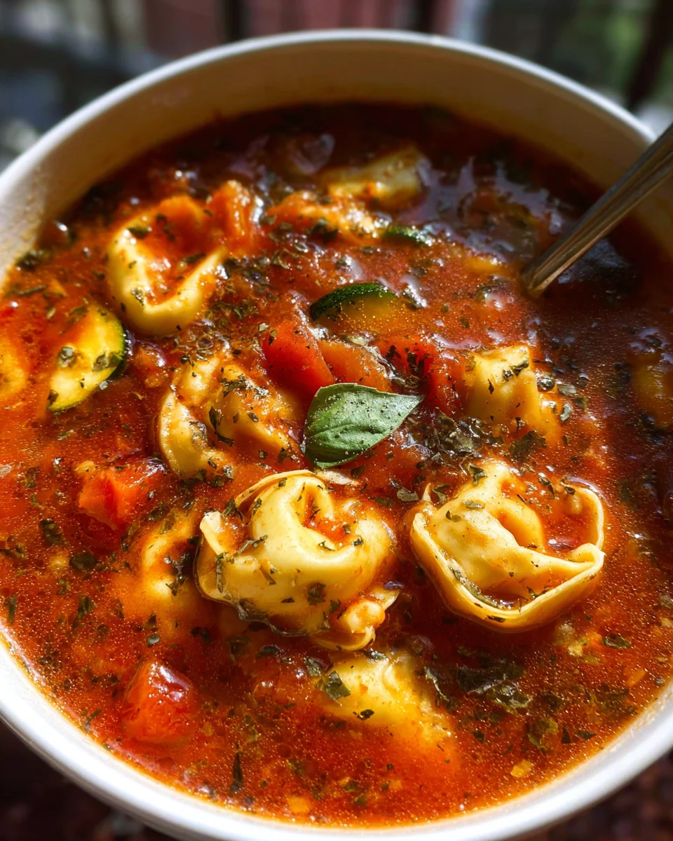 Easy Tomato Tortellini Soup