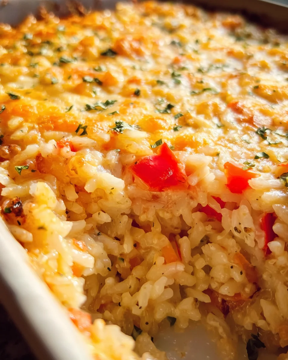Pepper Jack Rice Bake