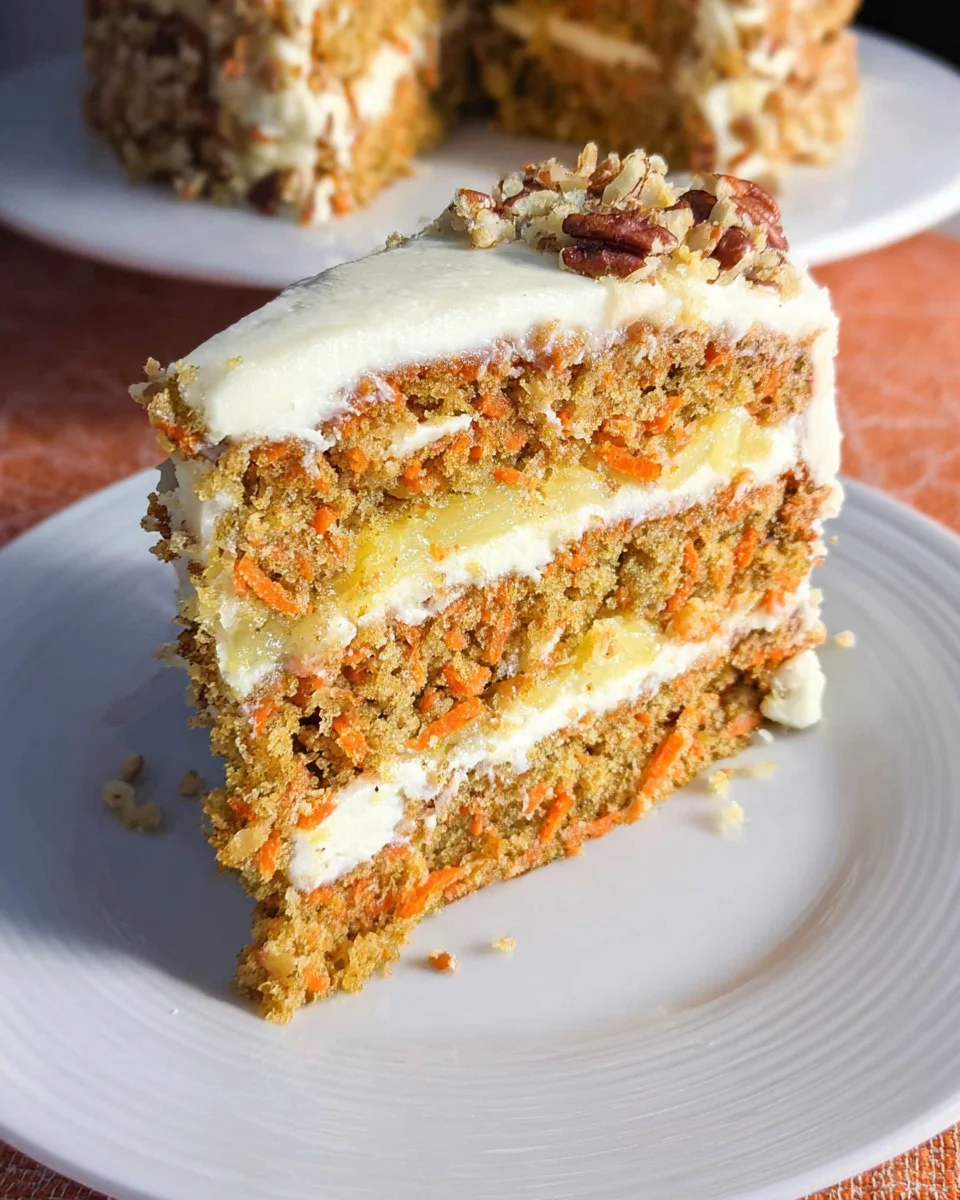 Carrot Cake with Pineapple and Cream Cheese Frosting