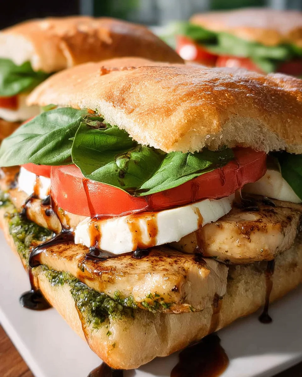 Chicken Caprese Sandwich