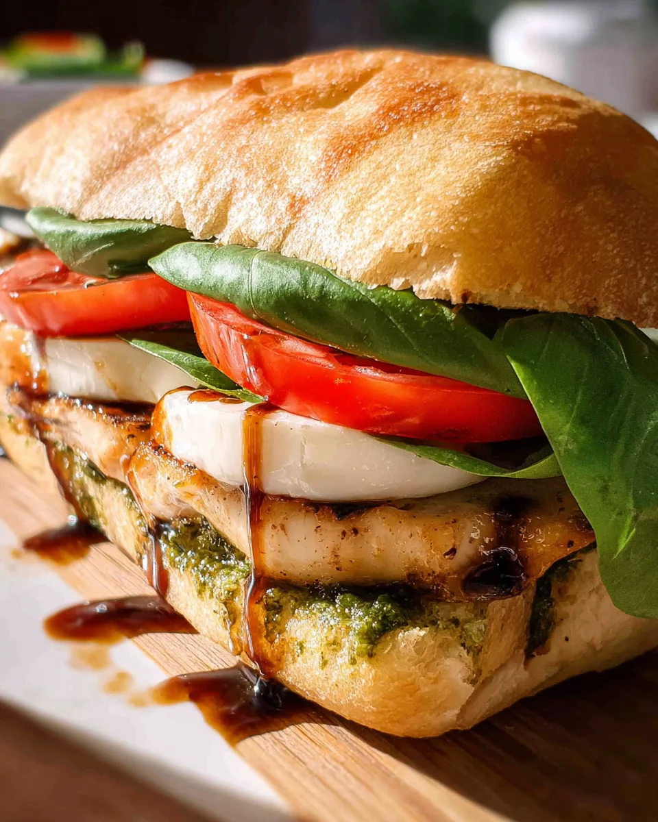 Chicken Caprese Sandwich