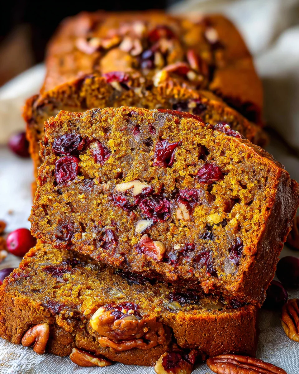 Cranberry Pecan Pumpkin Bread