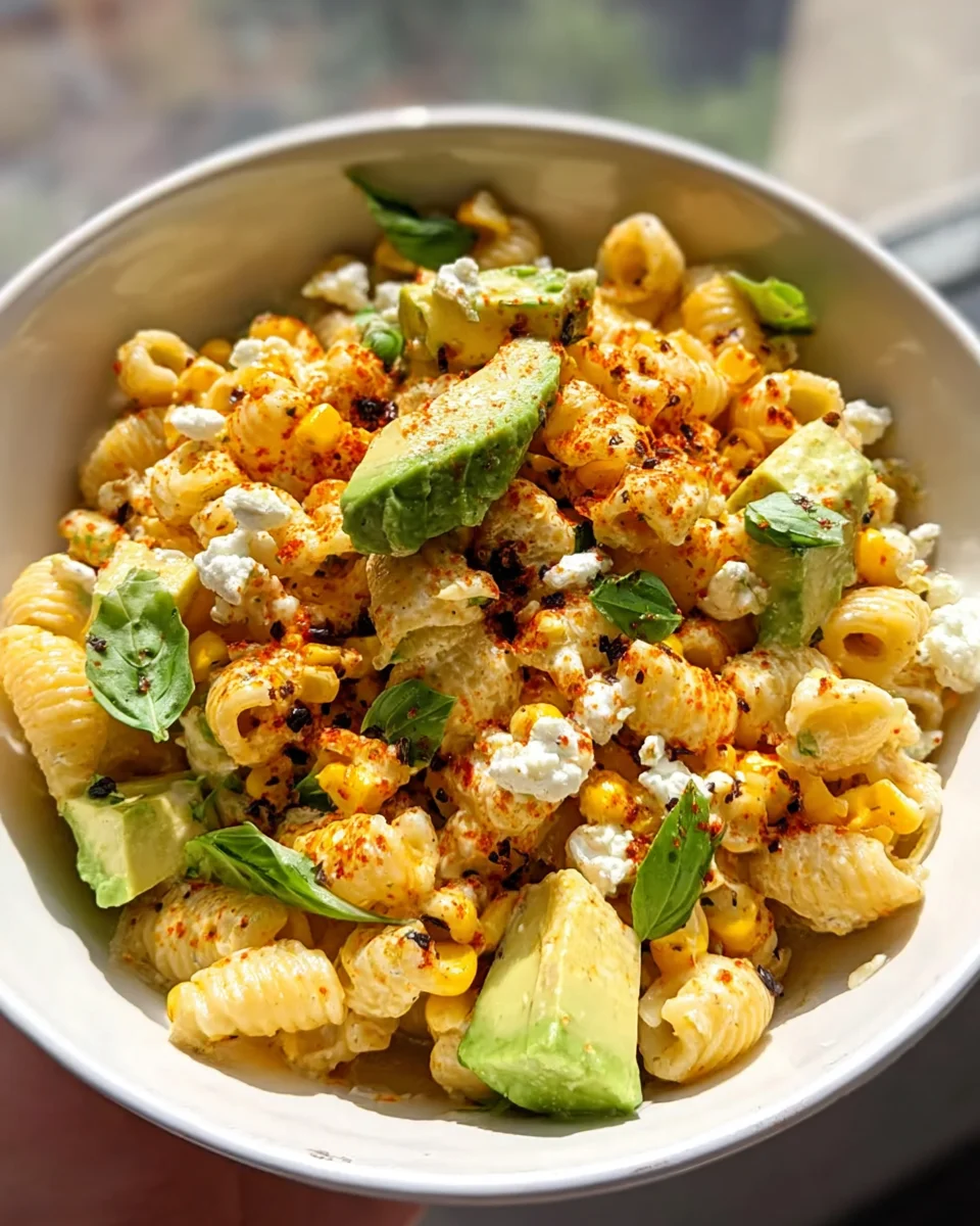 Creamy Street Corn Pasta Salad
