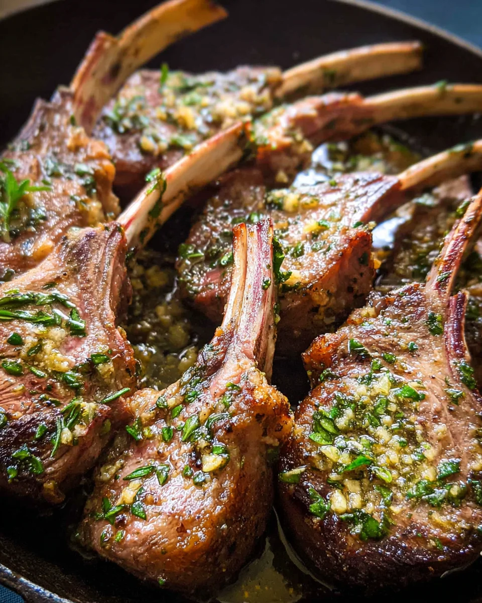 Garlic and Herb Crusted Lamb Chops