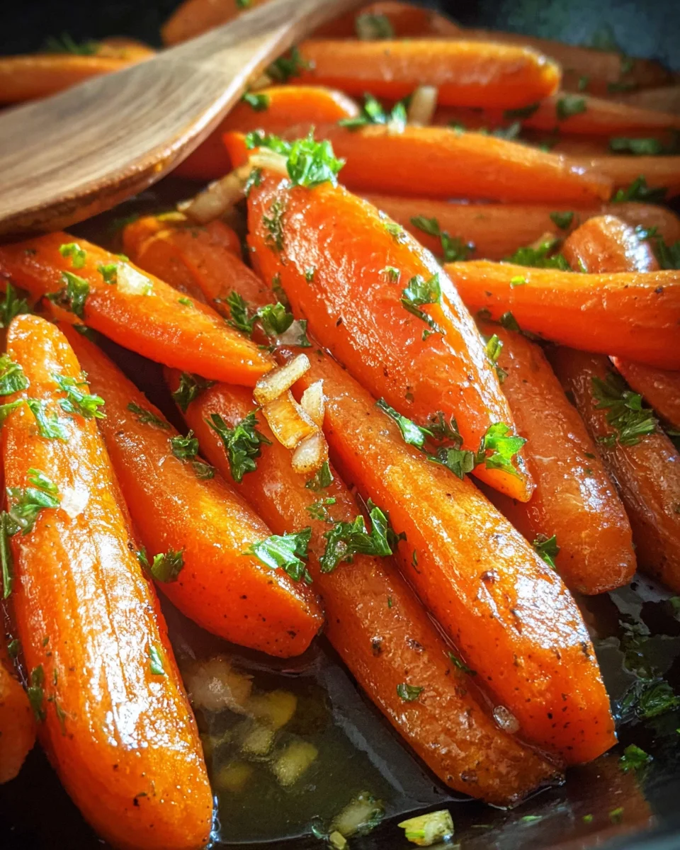 Honey Garlic Roasted Carrots