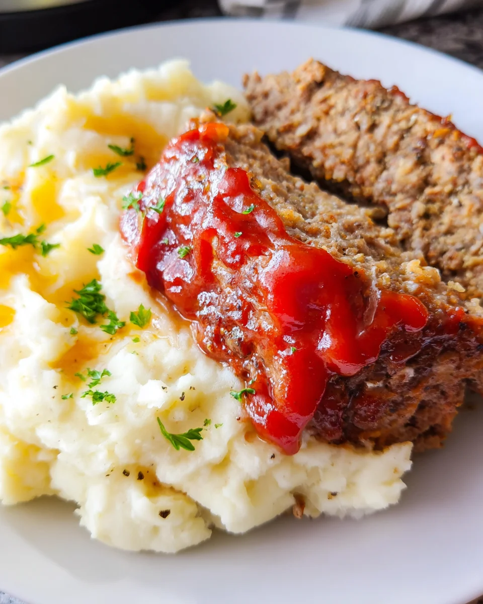 Instant Pot Meatloaf with Mashed Potatoes