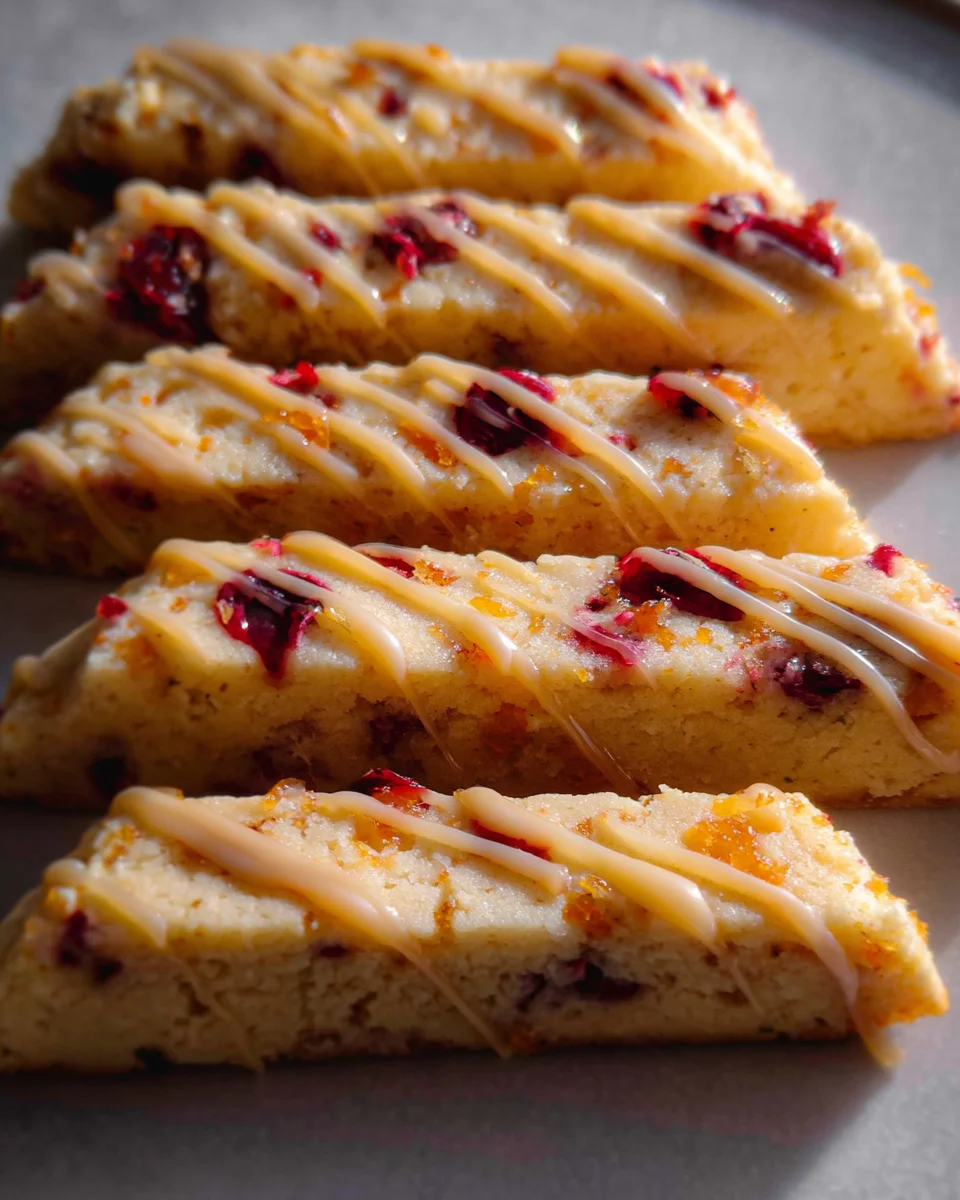 Orange Cranberry Shortbread Cookies