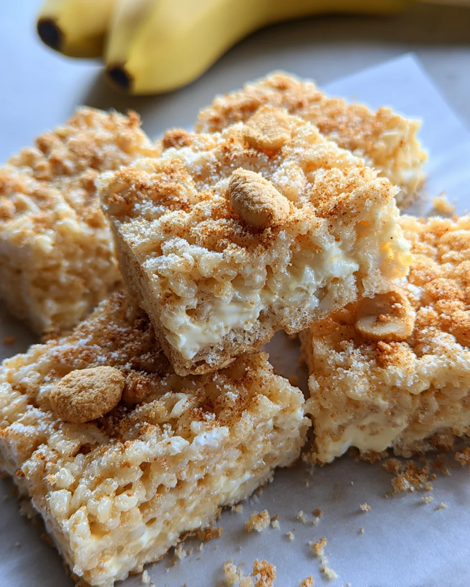 Banana Pudding Rice Krispie Treats