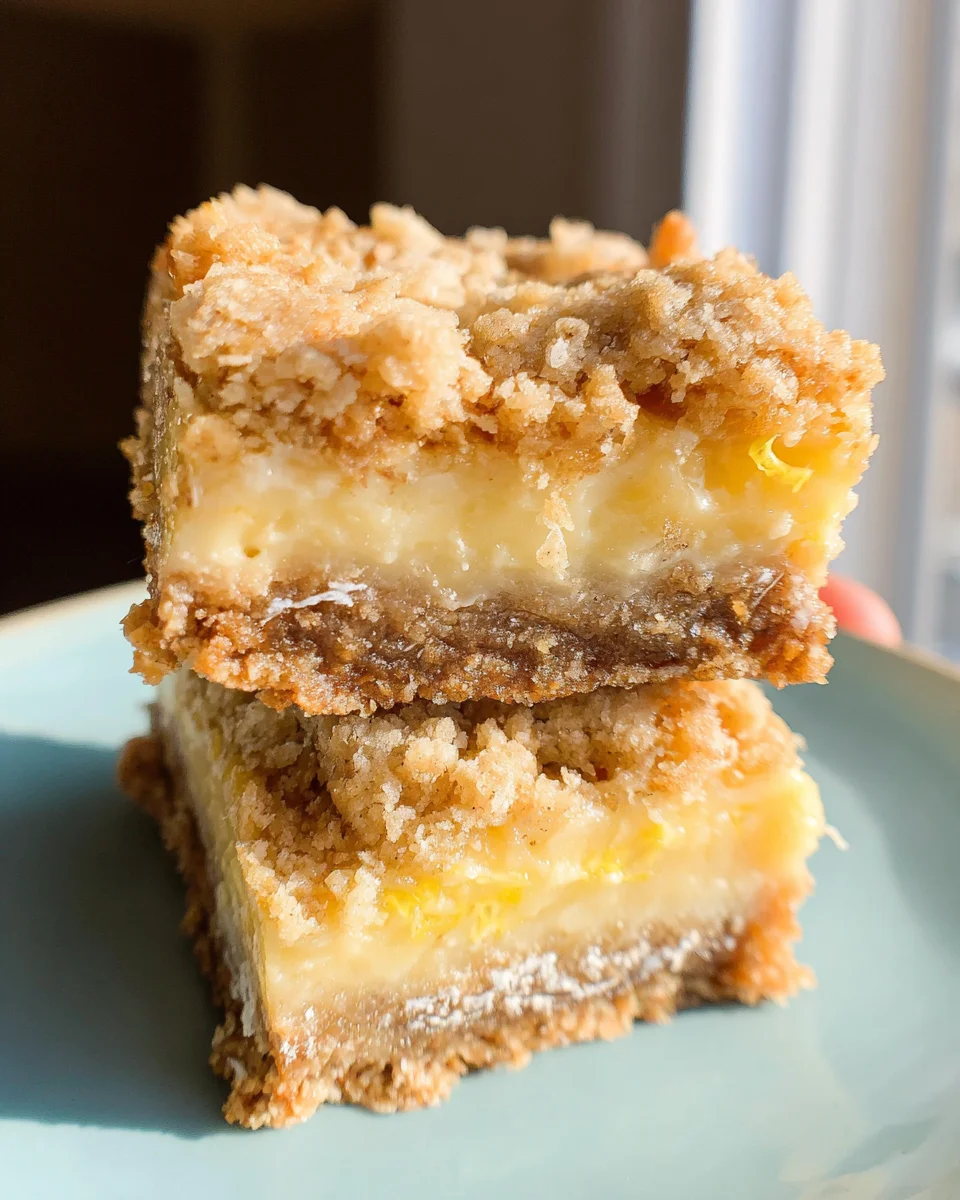 Oatmeal Lemon Cream Bars