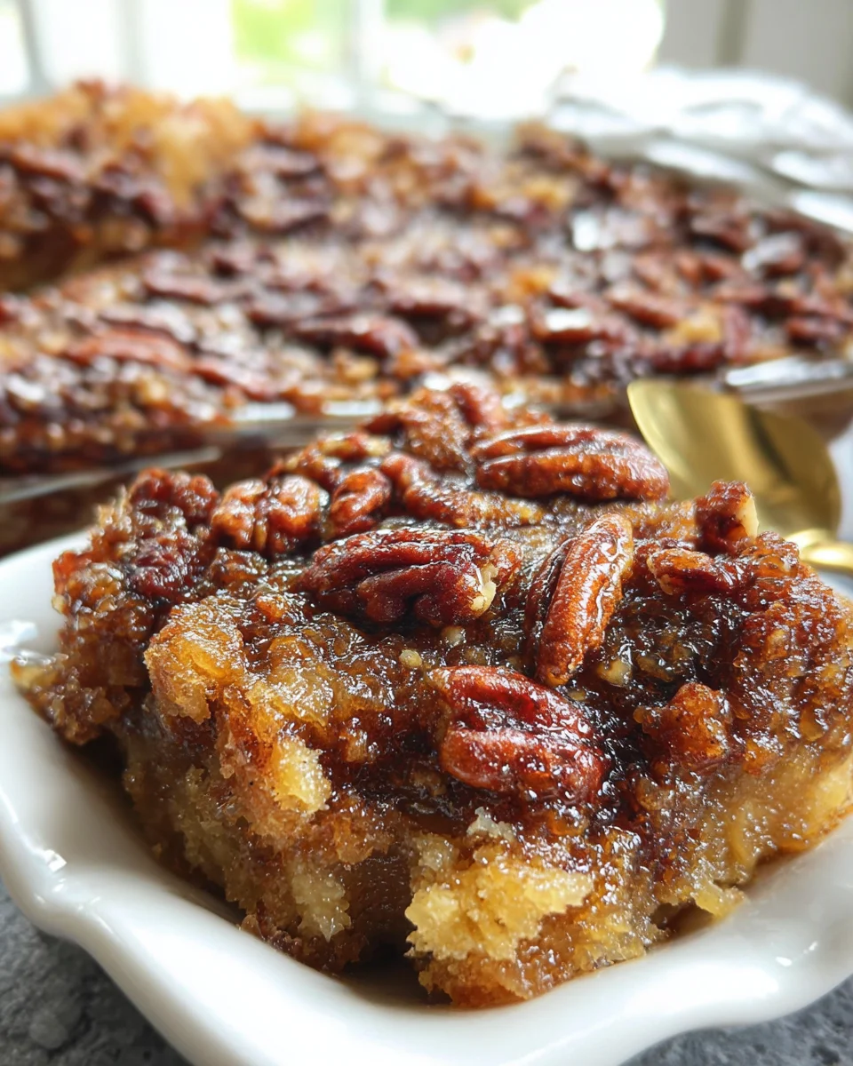 Pecan Pie Dump Cake