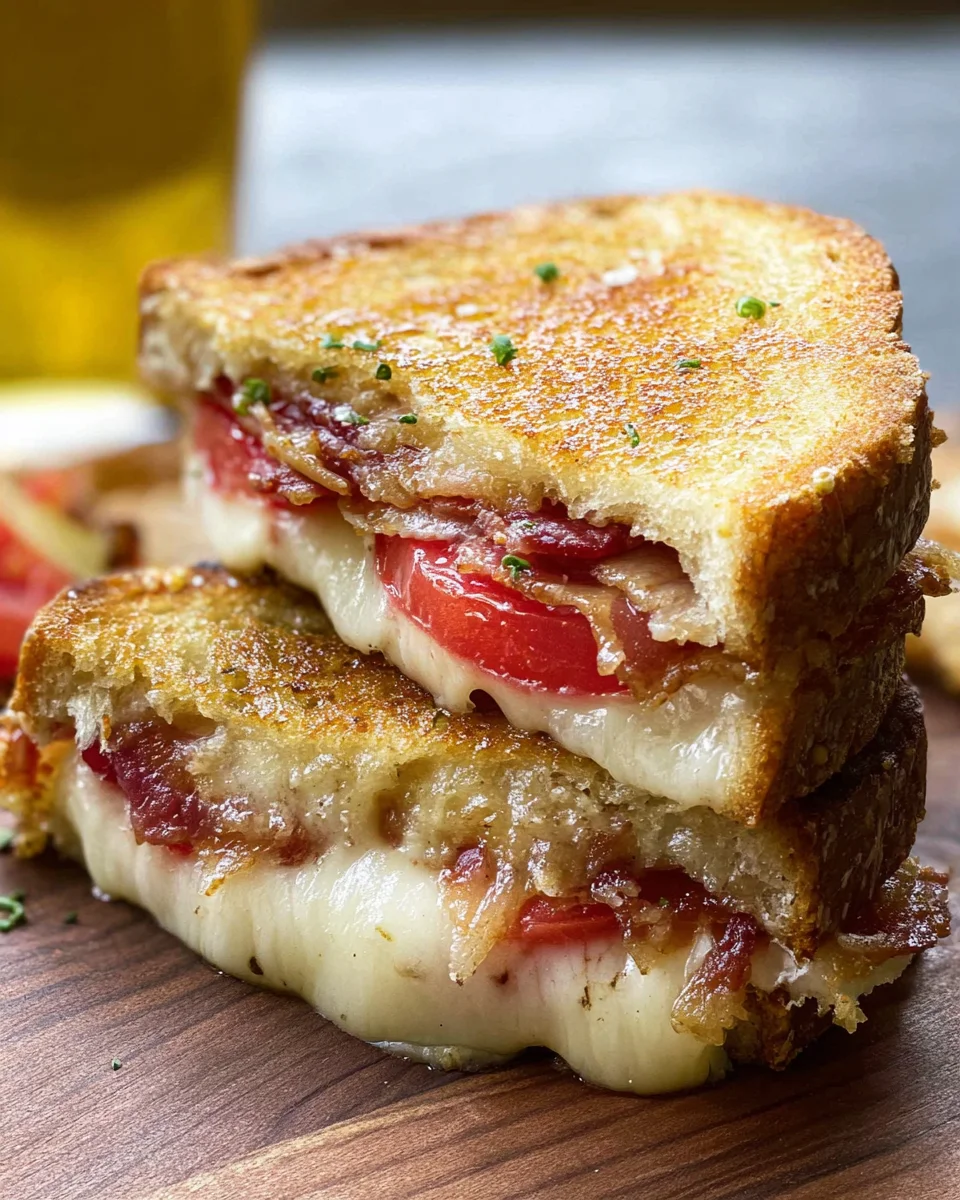 Roasted Garlic Grilled Cheese