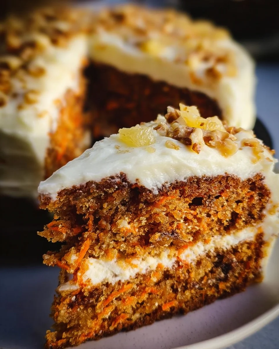 Scratch Carrot Cake with Pineapple