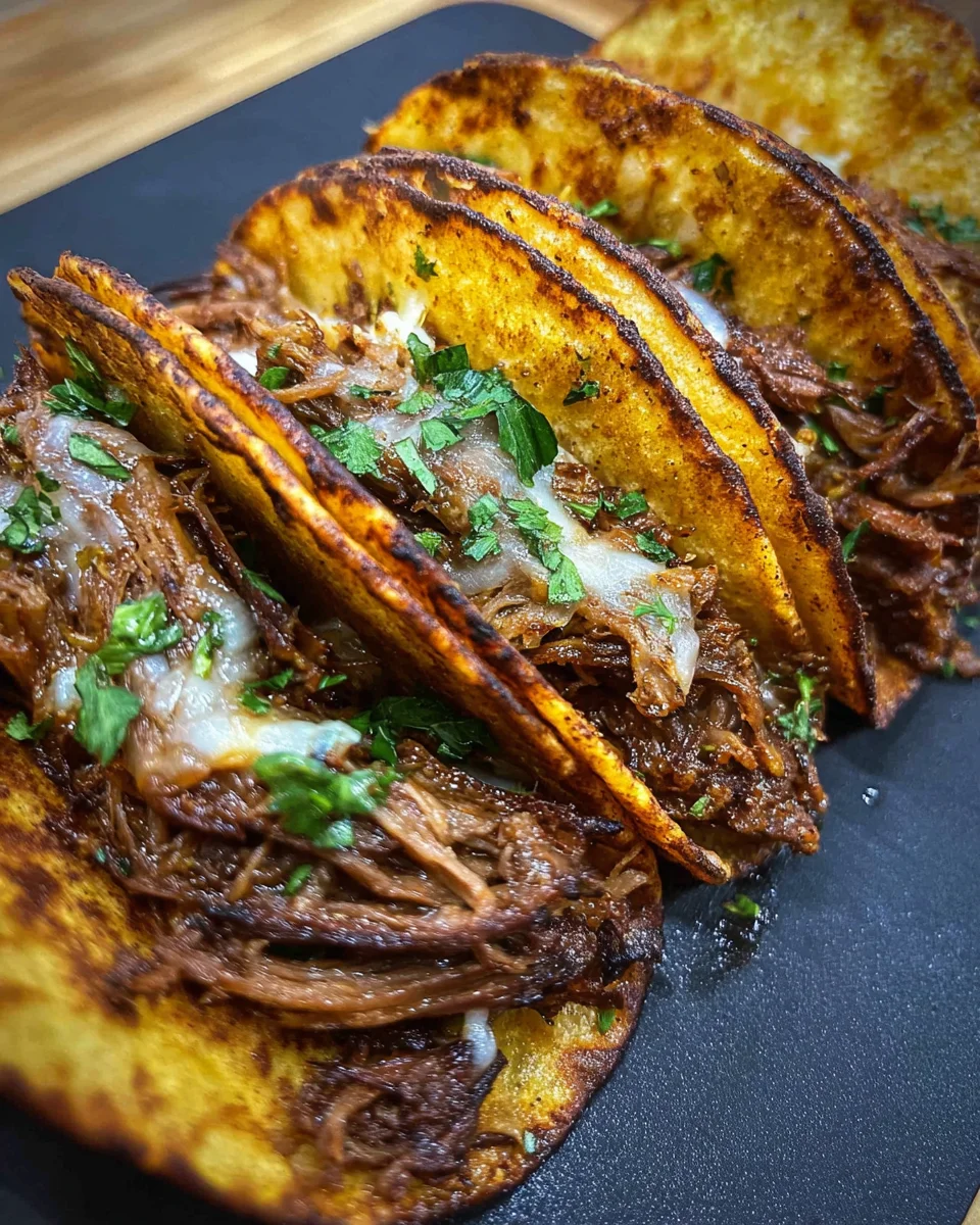 Slow Cooker Shredded Beef Tacos