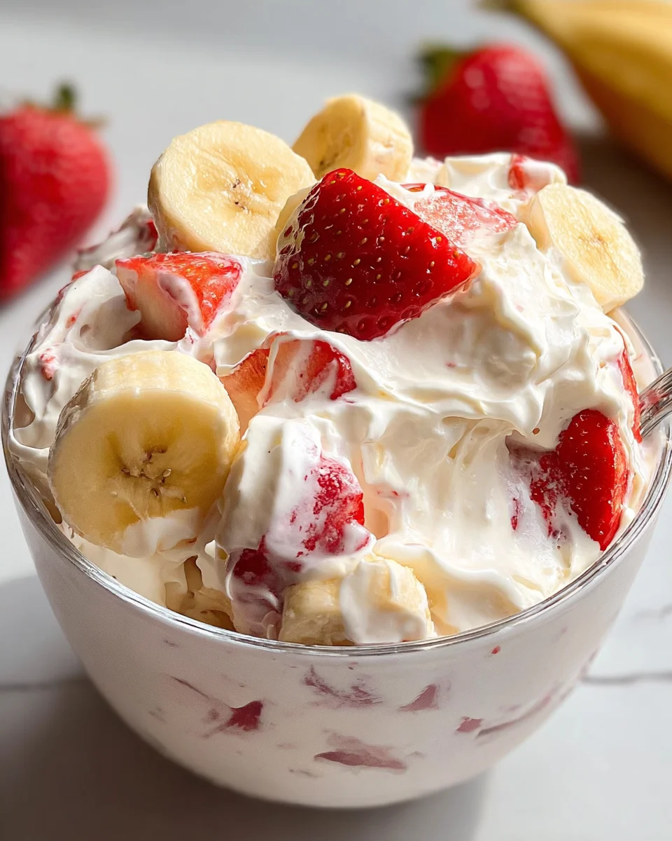 Strawberry Banana Cheesecake Salad