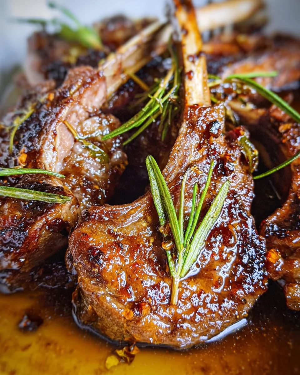 Balsamic Garlic Lamb Chops