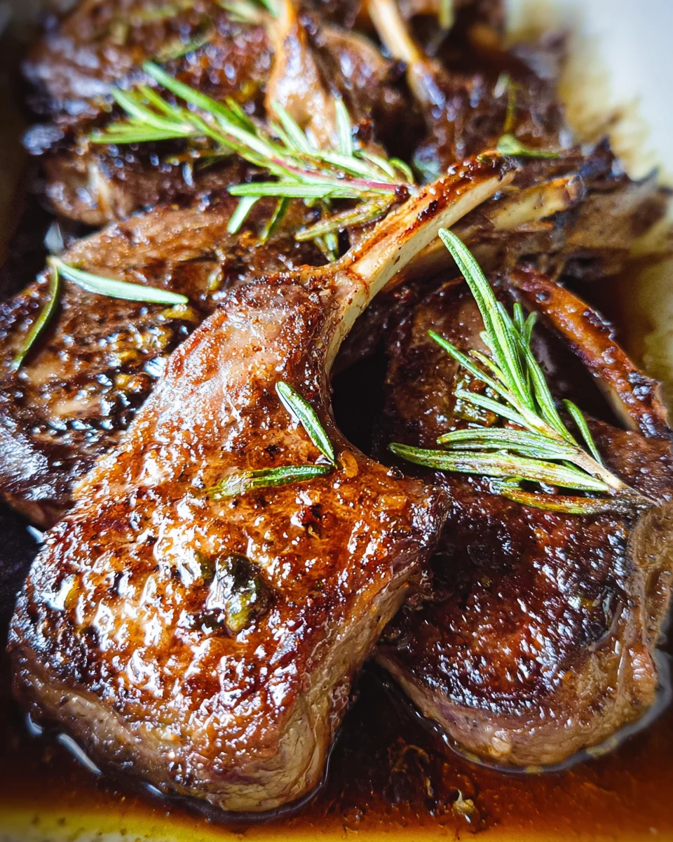 Balsamic Garlic Lamb Chops