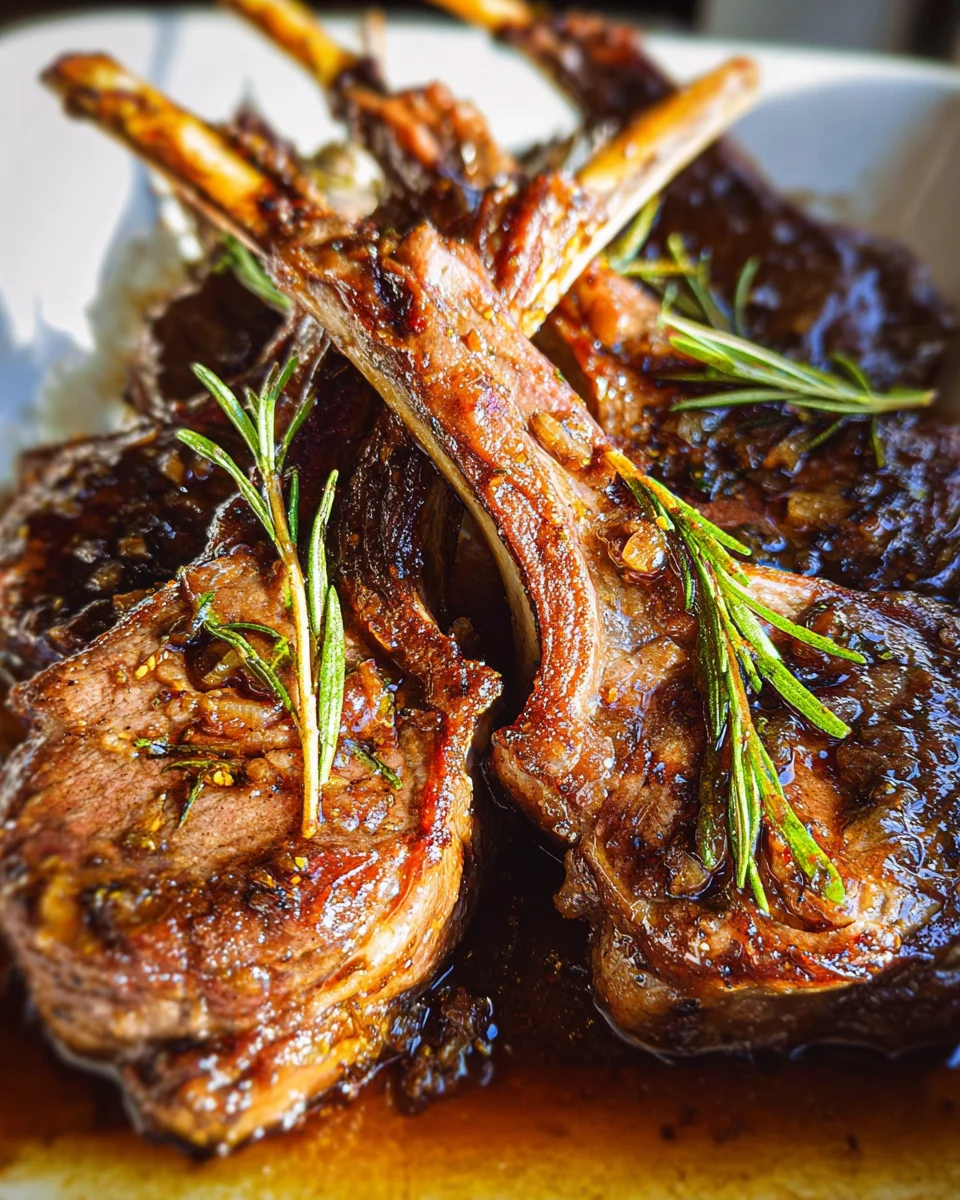 Balsamic Garlic Lamb Chops