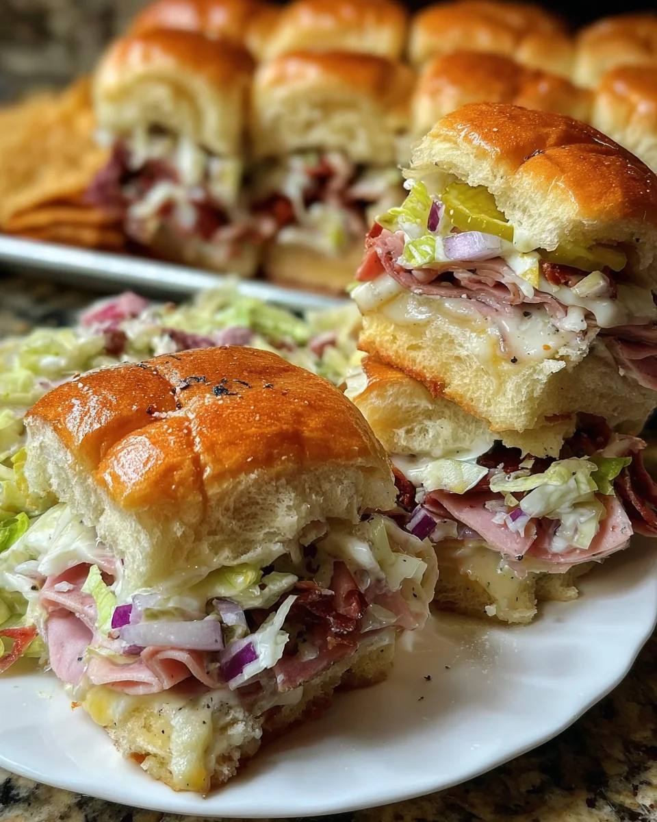 Chopped Italian Sliders