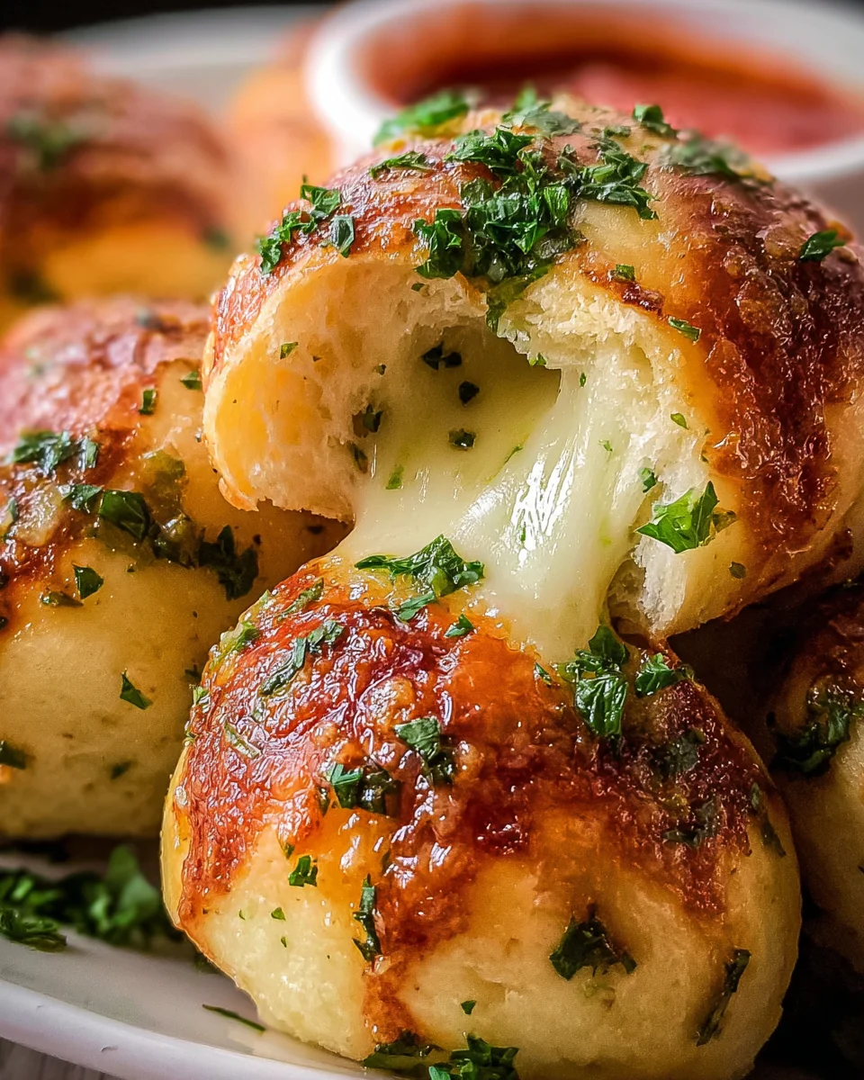 Easy Garlic Cheese Bombs