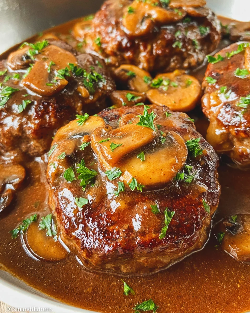 Easy Salisbury Steak Recipe with Mushroom Gravy