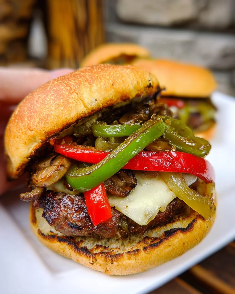 Grilled Philly Burgers
