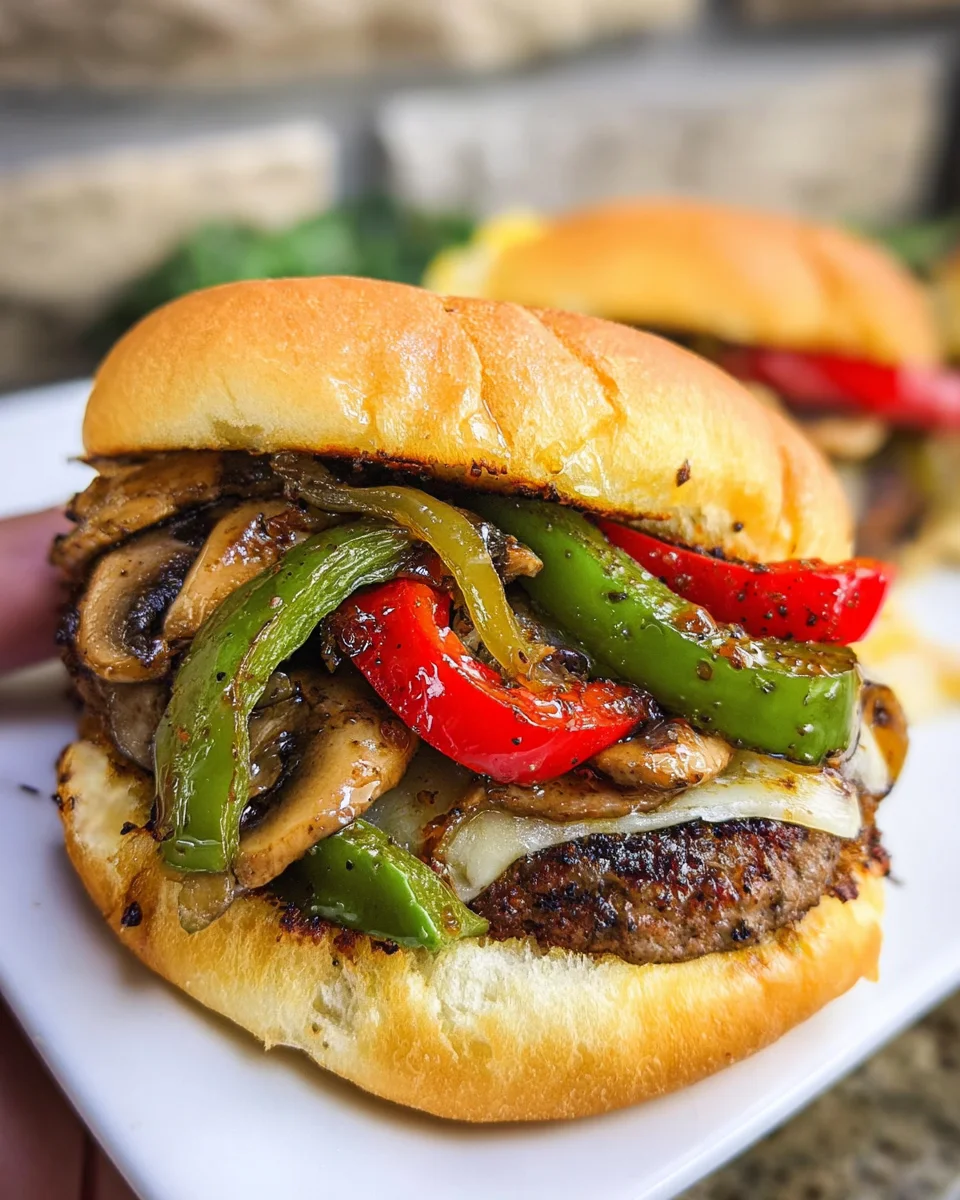 Grilled Philly Burgers