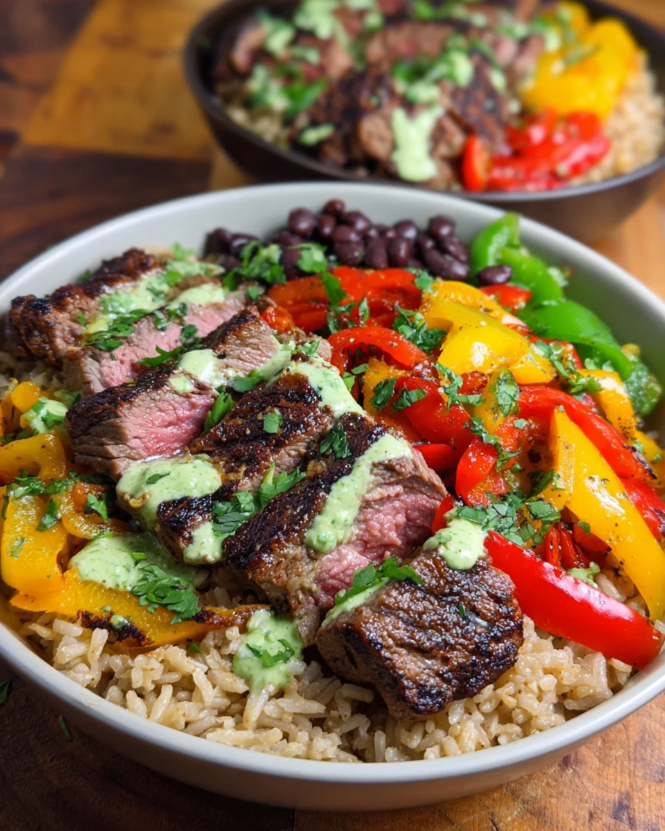 Grilled Steak Burrito Bowls