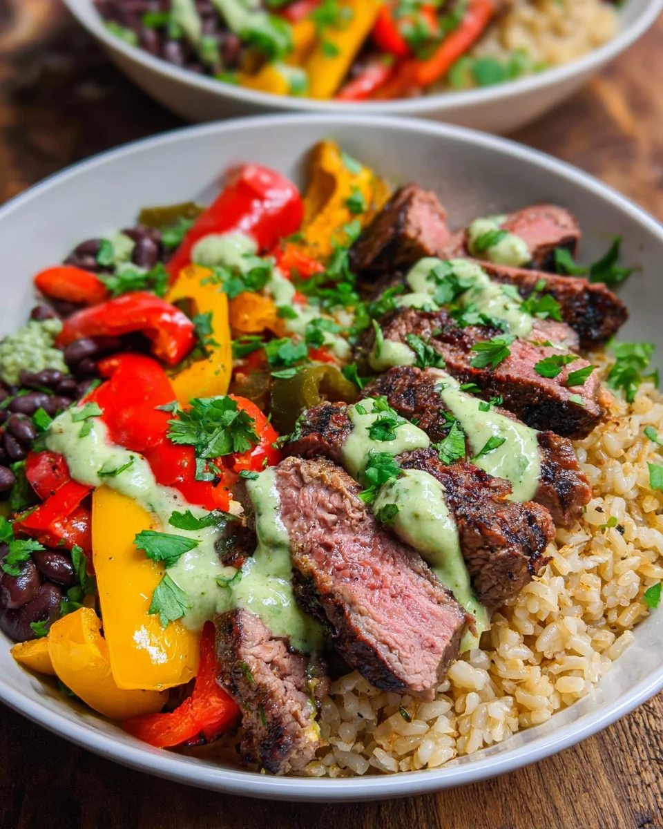 Grilled Steak Burrito Bowls