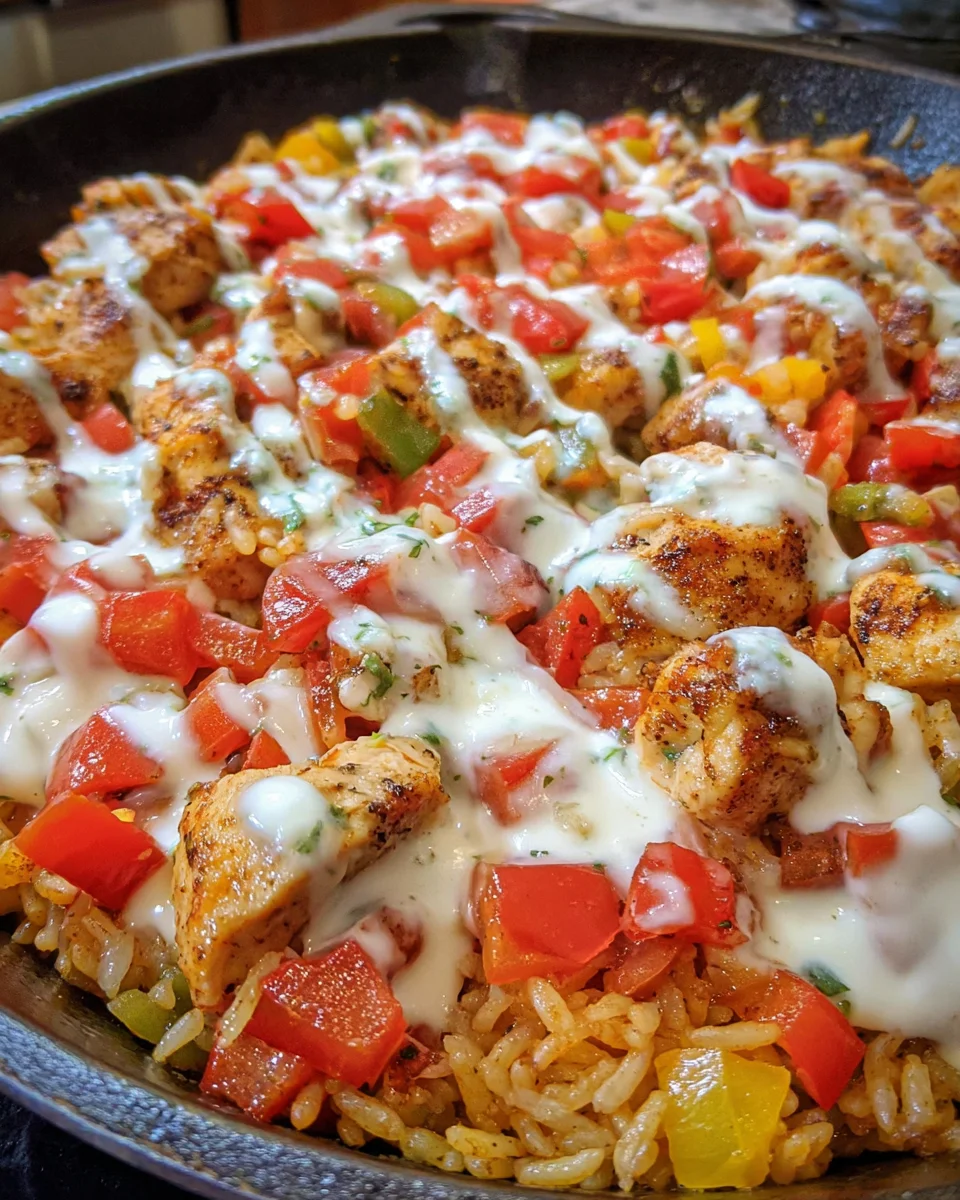 Queso Salsa Chicken & Rice