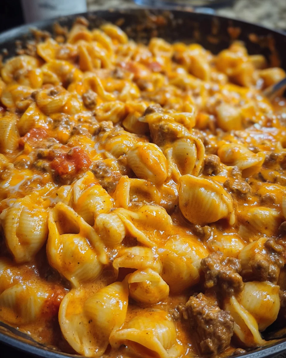 Creamy Beef and Shells